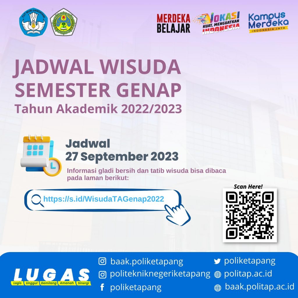 JADWAL YUDISIUM TAHUN AKADEMIK 2022 GENAP – BAAK POLITAP JADWAL YUDISIUM TAHUN AKADEMIK 2022 GENAP – BAAK POLITAP
